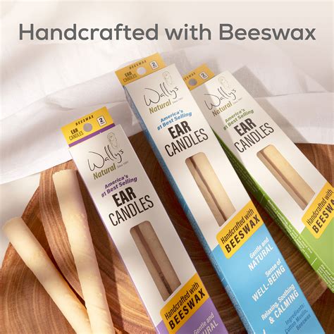 Wallys Natural Beeswax Ear Candles Unscented 12 Pack Wallys Natural