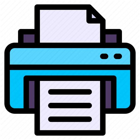 Printer Printing Paper Ink Print Icon Download On Iconfinder