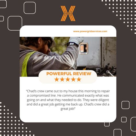Powergrid Services On Linkedin A Great Review Of Chad [bobby] Griders Crew Awesome Job To