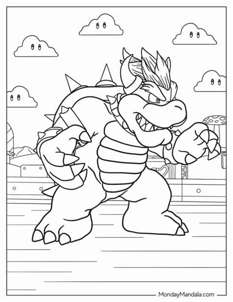 26 Bowser Coloring Pages Free Pdf Printables