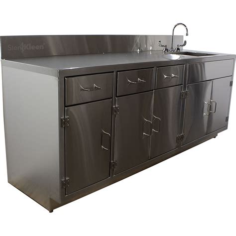 Laboratory Multi Storage Cabinet With Sink Sterilkleen Quality