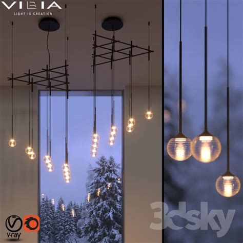 دانلود آبجکت Vibia Algorithm 0825 Pendant Light 3d Models مرجع دانلود