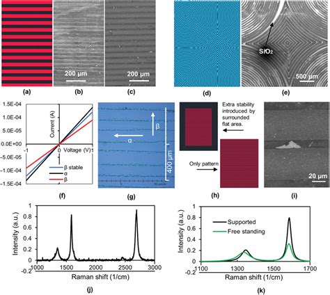 A D Schematic Diagrams Of The Photolithography Pattern With Assorted