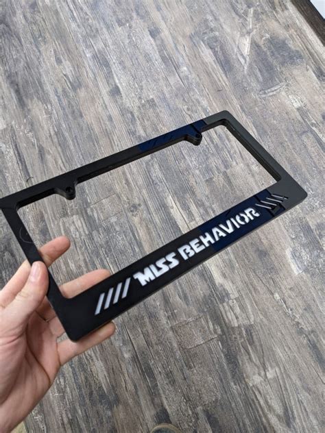 Led License Plate Border Frame Star Font Atomic Car Concepts