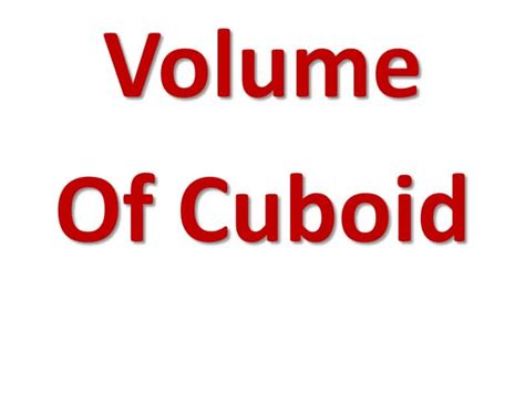 Volume Cuboidpptx