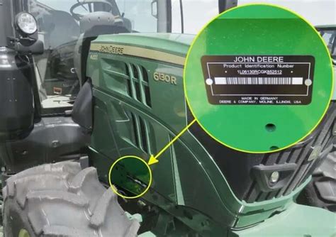 John Deere Pin Decoder Where Is The Serial Number Plate And How To