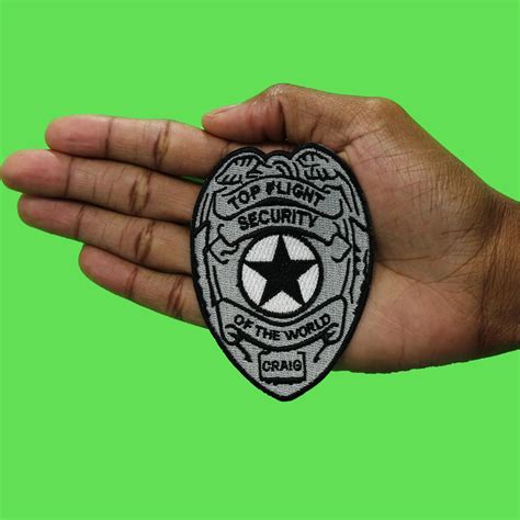Top Flight Security Of The World Patch Craig Guard Badge Embroidered I