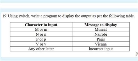 Solved 18 Write A C Program Using Else If Ladder To Display