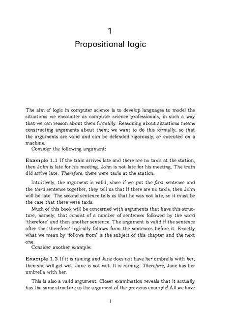 Natural Deduction Logics Document Propositional Logic The Aim Of Logic In Computer Science