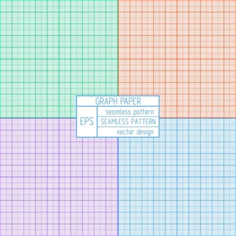 Free Vector Coloured Graph Paper Pattern