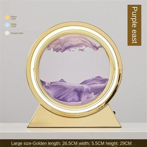 3d Hourglass Quicksand Led Lamp With Rotating Function And Art Sand Sc