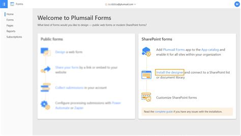 Installation Of Plumsail Forms For Sp Online Microsoft 365 — Plumsail