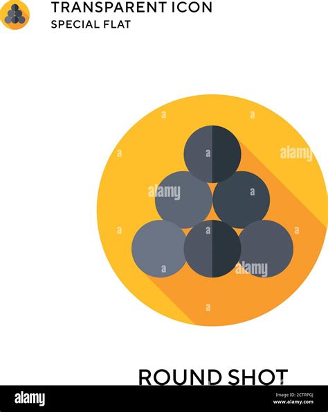 Round Shot Vector Icon Flat Style Illustration Eps 10 Vector Stock