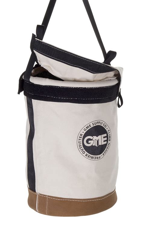 Gme Supply 100 Lb Leather Bottom Canvas Bucket With Connection Points