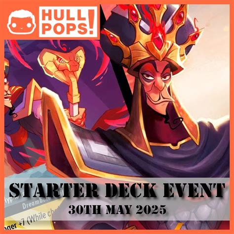 Lorcana Reign Of Jafar Starter Deck Event 30th May 2025 Hull Pops