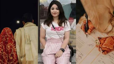 Dangal Actor Zaira Wasim Ties The Knot Shares Pics On Instagram