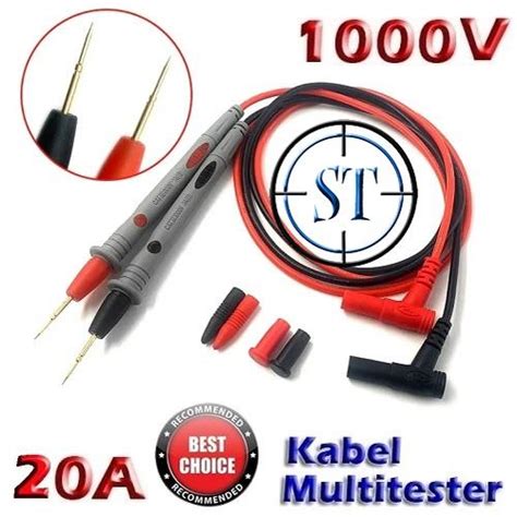 Jual Kabel Multitester 1000v 10a 20a Cat Iii Test Lead Probes