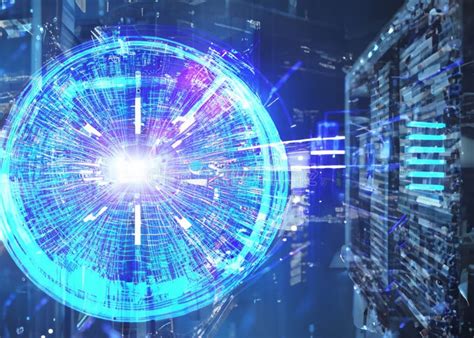 Abstract Hi Tech Hologram Data Analysis Internet Concept Created With Generative Ai Technology