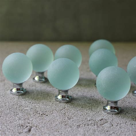 Sea Glass Drawer Knob Seafoam Etsy Glass Drawer Knobs Tiny House