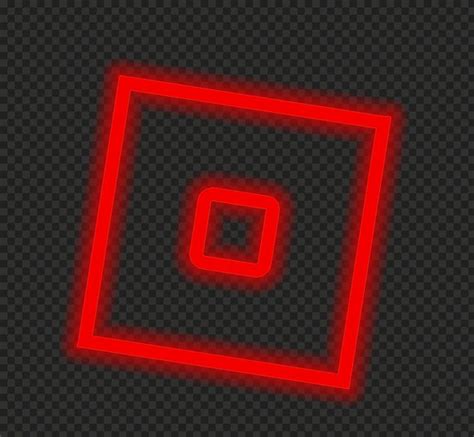 Hd Neon Roblox Red Square Symbol Sign Icon Logo Png Squared Symbol