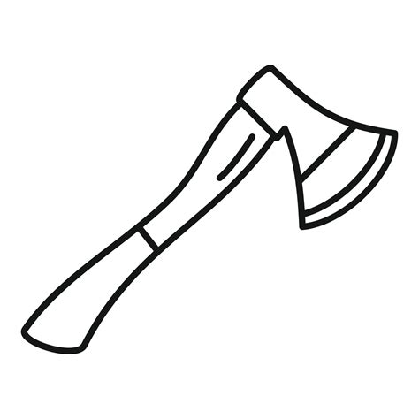 Axe Tool Icon Outline Style 14451034 Vector Art At Vecteezy