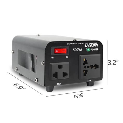 Zwart 500w Transformator Power Converter220v Tot Vicedeal