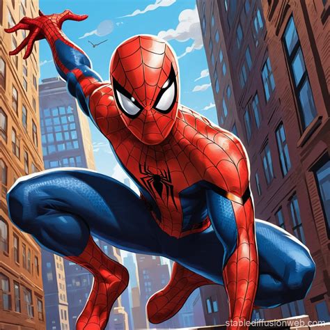 Spiderman Cartoon Art Prompts Stable Diffusion Online