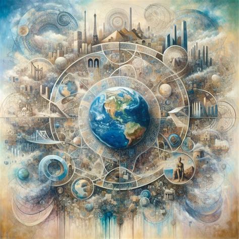 Abstract Globalization Interconnected World Representation Ai Art
