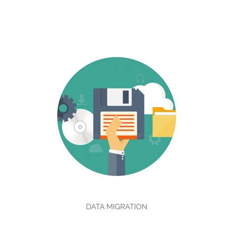 Vector Illustration Flat Cloud Computing Background Data Storage