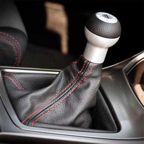 1pc Pu Leather Gear Shift Boot For Car Cool Shift Knobs