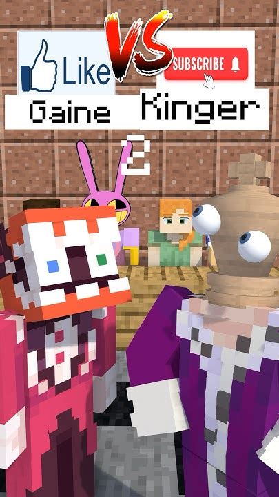 Caine Vs Kinger Cooking Battle Minecraft Animation Youtube