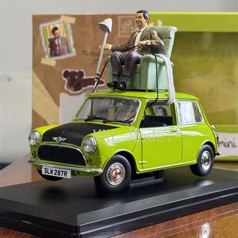 118 Scale Tiny Mini Cooper Mr Bean‘s Mini Set With Sofa Metal Diecast