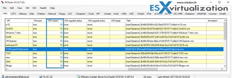 Three Ways To Determine Vm Hardware Version On Vmware Vsphere Esx Virtualization