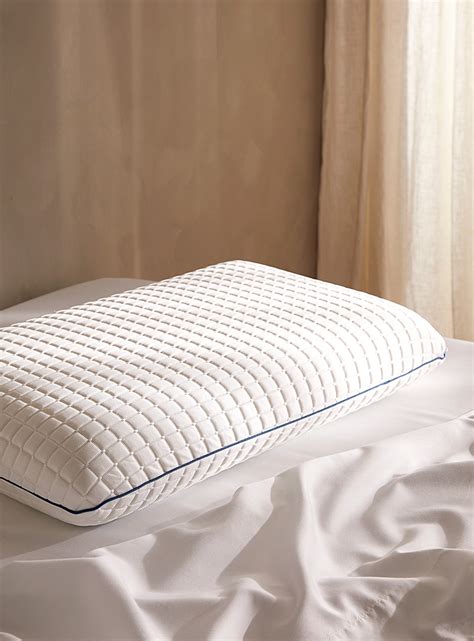 Cooling Gel Memory Foam Pillow Firm Support Queen Size Simons Maison
