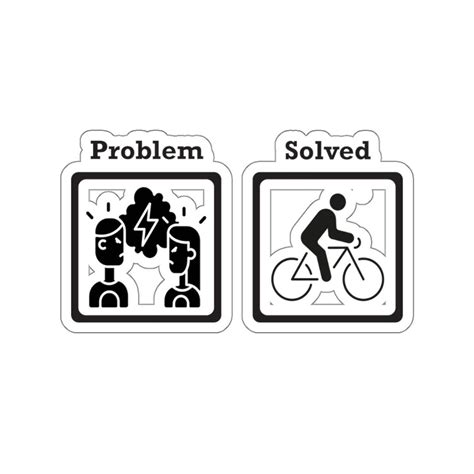 Problem Solved Sticker Etsy