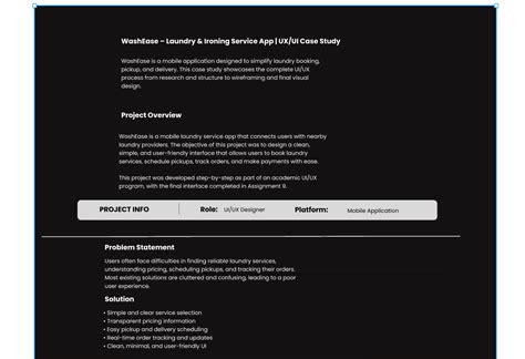 Uiux Assignment 10 Washease Complete Uiux Case Study Figma