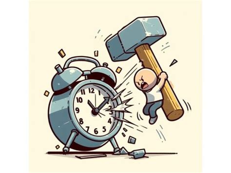 Hammer Hitting An Alarm Clock Graphic By A I Illustration And Graphics · Creative Fabrica
