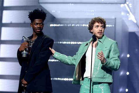 Jack Harlows Suit At The Mtv Vmas Photos Popsugar Fashion
