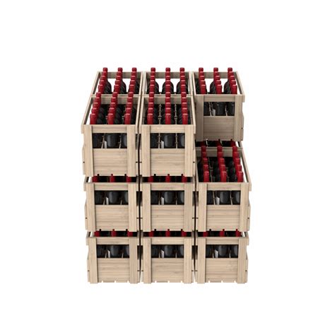 3d Wooden Crates And Wine Bottles Turbosquid 2122952