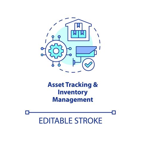 Iot Technologies Concept Icon Asset Tracking Inventory Management