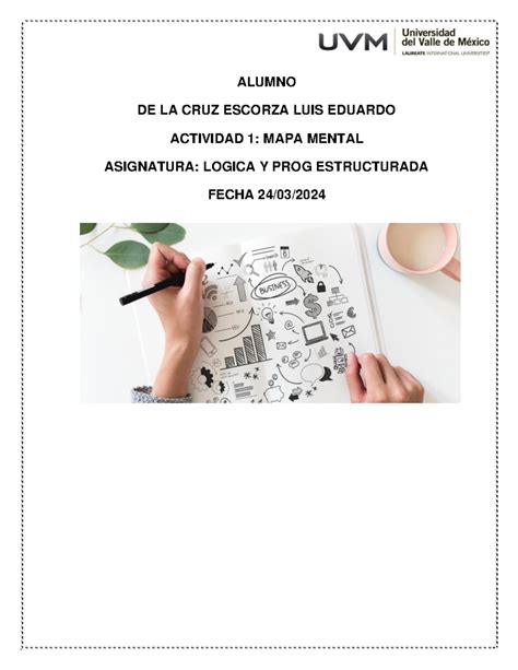 Logica Y Programacion Estructurada 1 Lógica Y Programación Estructurada Alumno De La Cruz