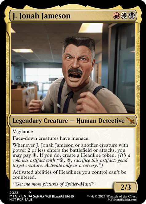 J Jonah Jameson Rcustommagic