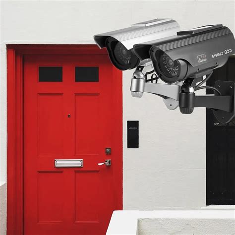 New Dummy Solar Powered Camera High Simulation Cctv Fake Camera