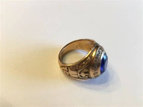 Vintage 1953 St Francis School Of Nursing Class Ring 10k Gold 90 Gram