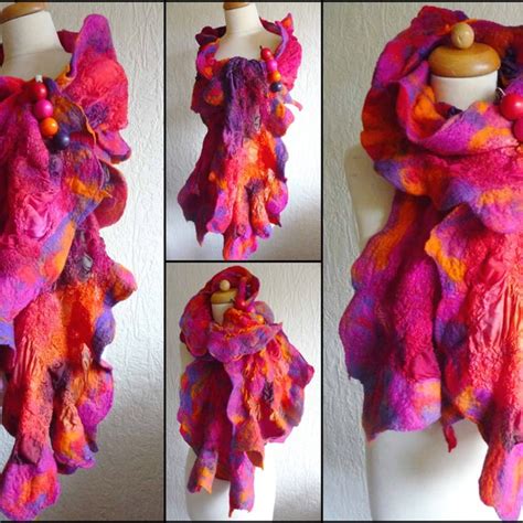 Nuno Felt Scarf Etsy