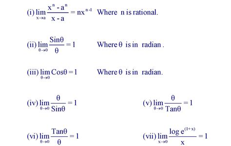 Limits Formula Formula In Maths