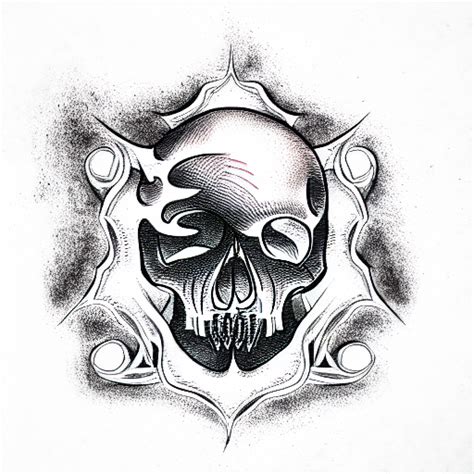 Tattoo Designs Of Skulls On Paper
