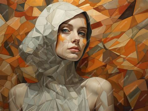 Premium Ai Image Geometric Tessellation