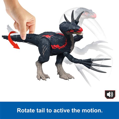 Mattel Jurassic World Chaos Theory Slash N Roar Therizinosaurus Dinosaur Action