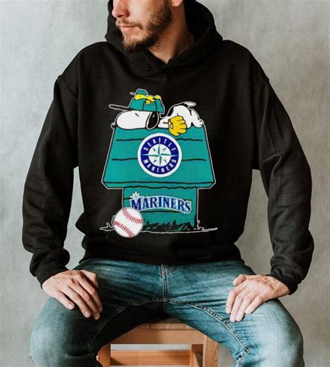 Seattle Mariners Snoopy And Woodstock The Peanuts Baseball Shirt